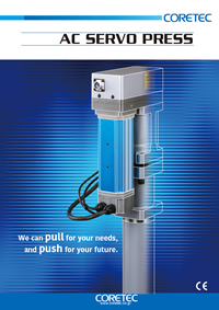 [C01] AC Servo Press – Catalog (PDF) | CORETEC Inc.